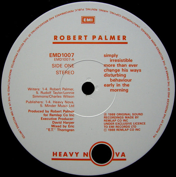Robert Palmer : Heavy Nova EMD 1007, EMD1007 – EtherWood